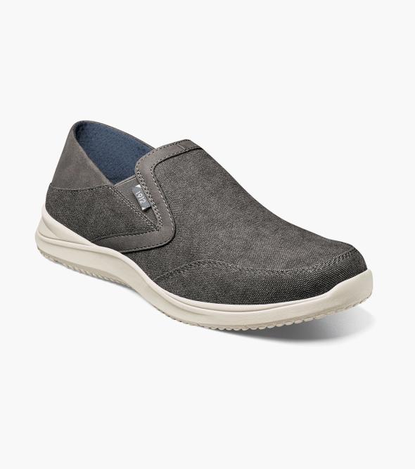 Conway EZ Canvas Moc Toe Slip On Men’s Casual Shoes | Nunnbush.com
